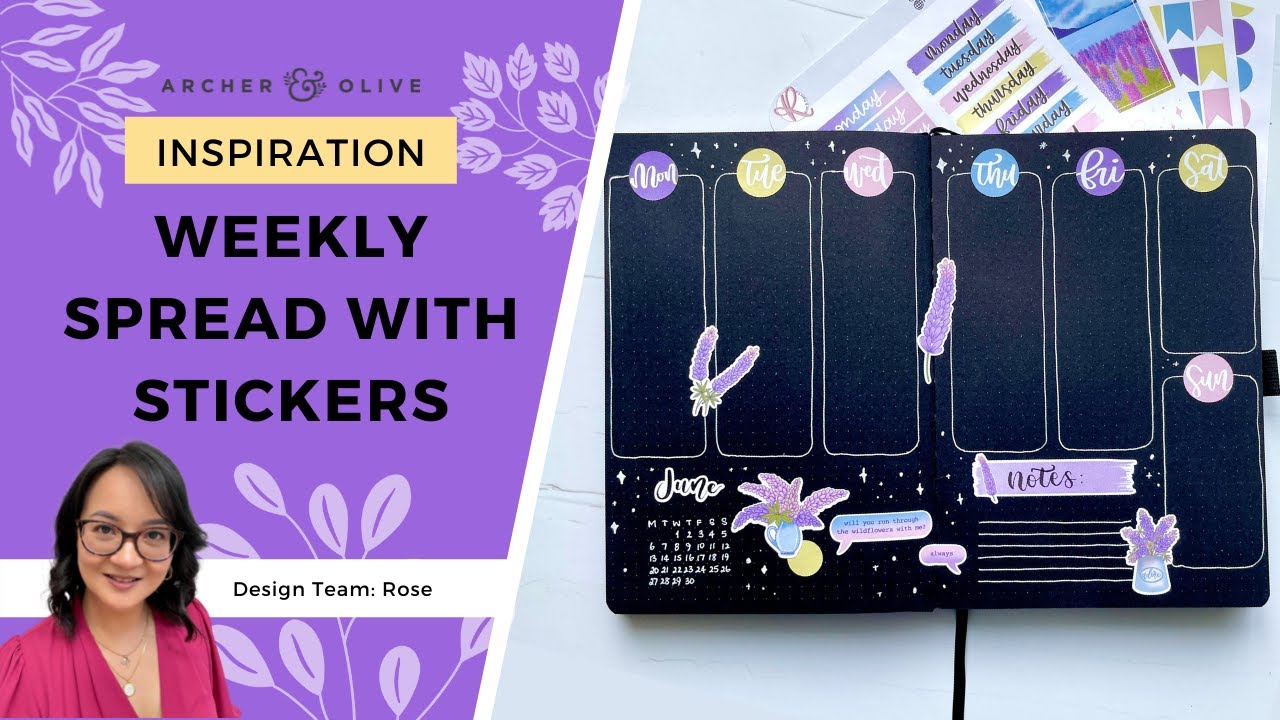 How To Use Regular Stickers In Your Black Page Notebook - YouTube