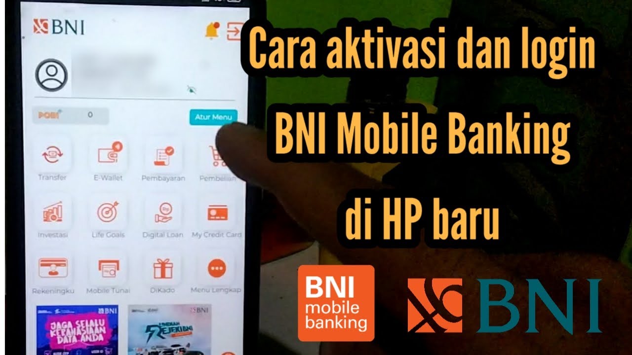 Cara aktivasi & login BNI Mobile Banking di HP baru - YouTube