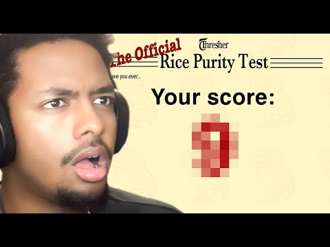 The WORST Rice Purity Test Score EVER... - YouTube