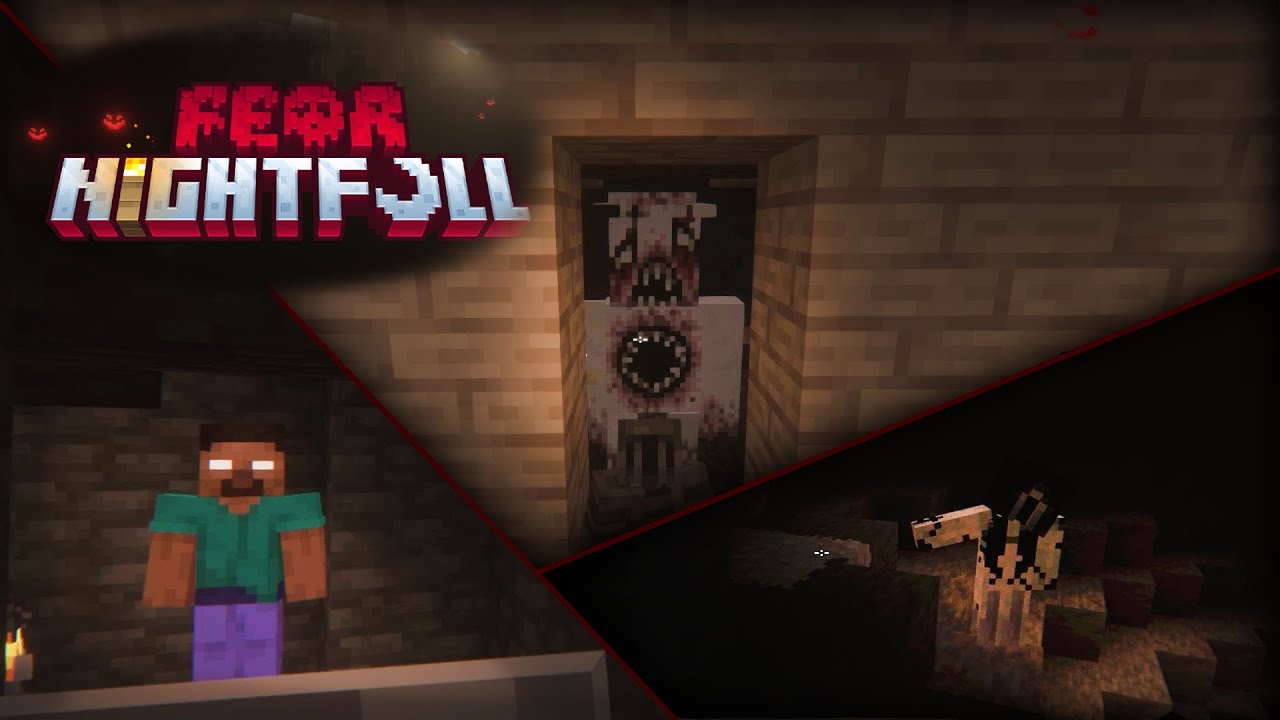 The Minecraft Horror Modpack (a little spooky) | Fear Nightfall - YouTube