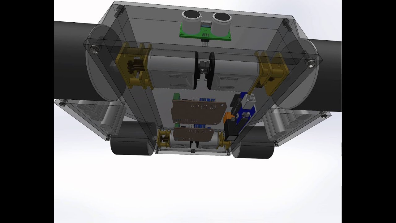 CAD de Sumobot - YouTube