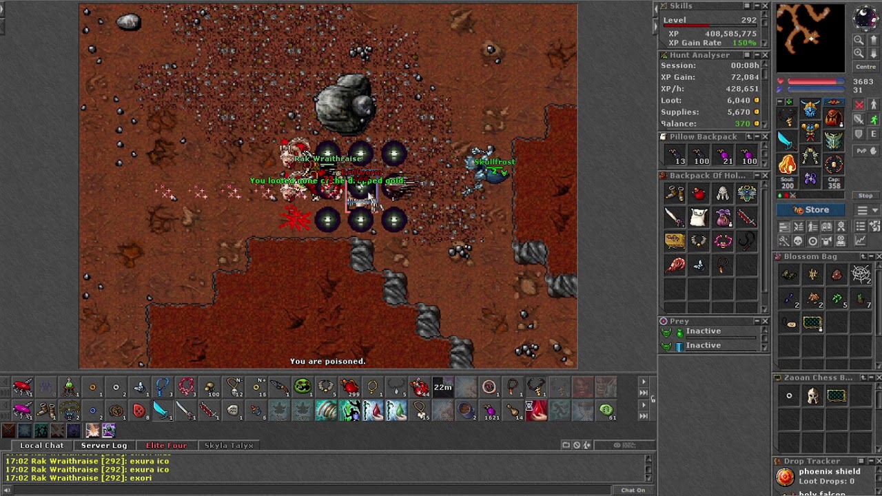 Tibia ¡Drillworms de Kazordoon! Haz Dinero en zona free - YouTube