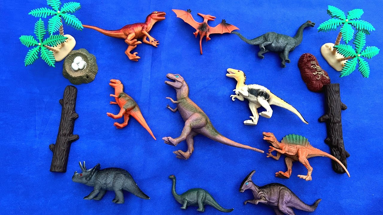 Awesome Dinosaur Toy collection unboxing| Tyrannosaurus,Tricertops ...