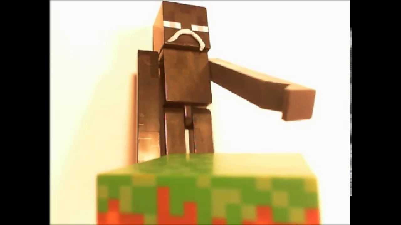 Minecraft Action Figure Stop Motion: The Sad Enderman - YouTube