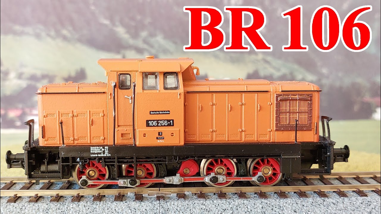 DR-Baureihe 106 - Spur H0 - Modell und Wirklichkeit - YouTube