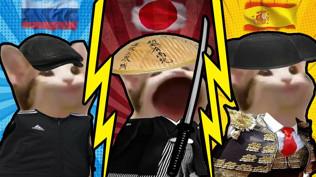 Pop Cat in different nations (feat. Vibing Cat) - YouTube