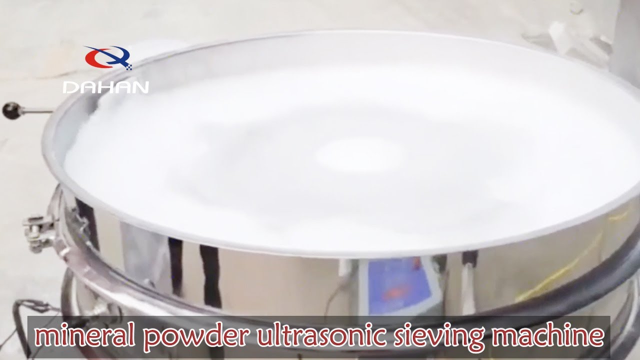 mineral powder ultrasonic sieving machine - YouTube
