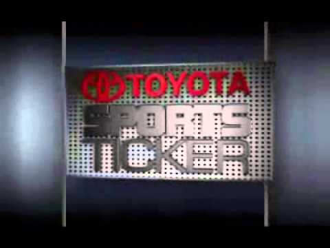 Toyota Sports Ticker Mar 16 2010 (Client Review) - YouTube