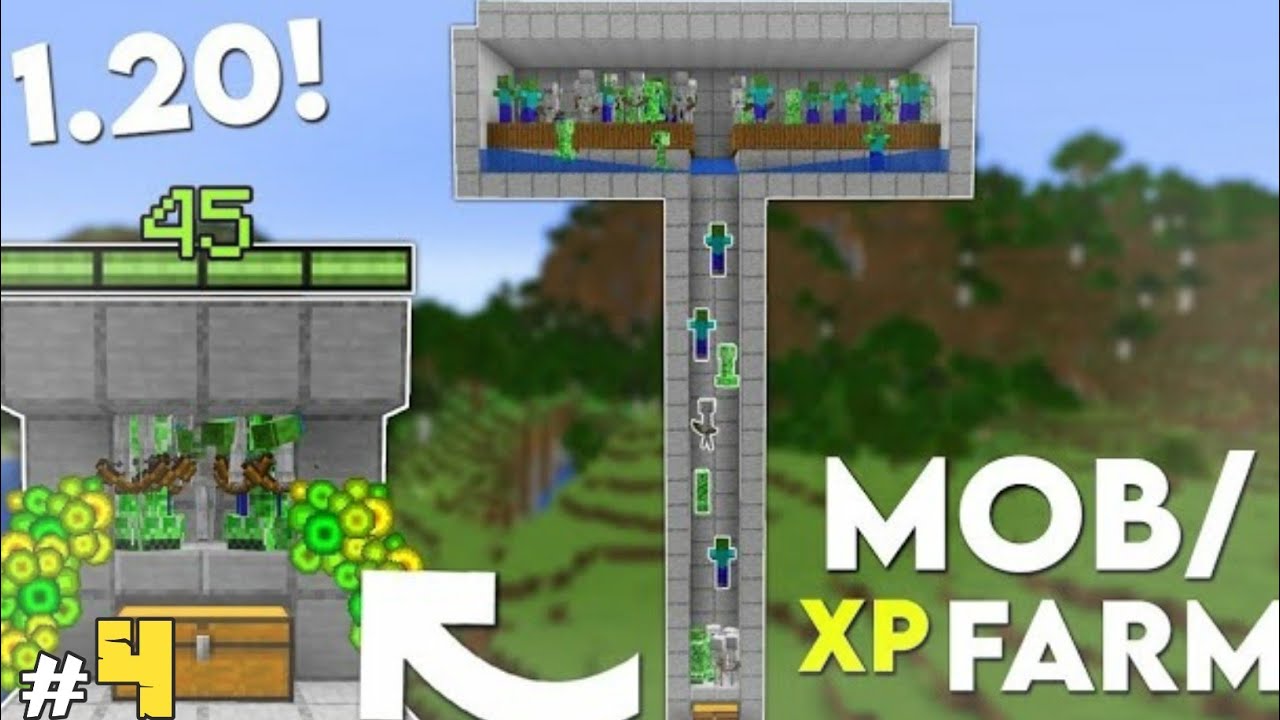 I Made The Best And Efficient Mob XP Farm Minecraft | Cherry Grove Only ...