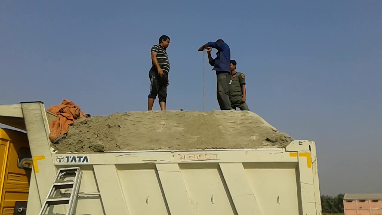 Sand Measurement Procedure on Truck - YouTube