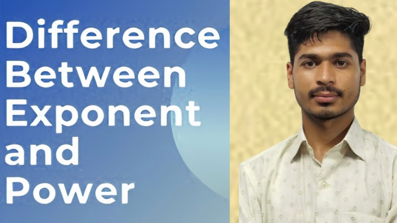 || Difference between || Power and exponent || mission maths universe ...