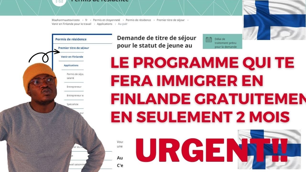 LE PROGRAMME QUI TE FERA IMMIGRER EN FINLAND GRATUITEMENT EN SEULMENT 2 ...