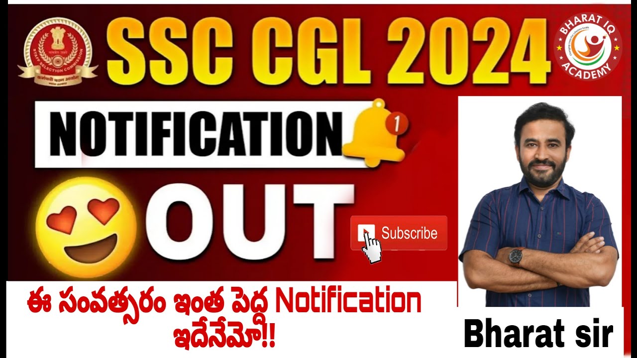 Ssc Cgl Notification Detailed Explanation Bharatsir Youtube