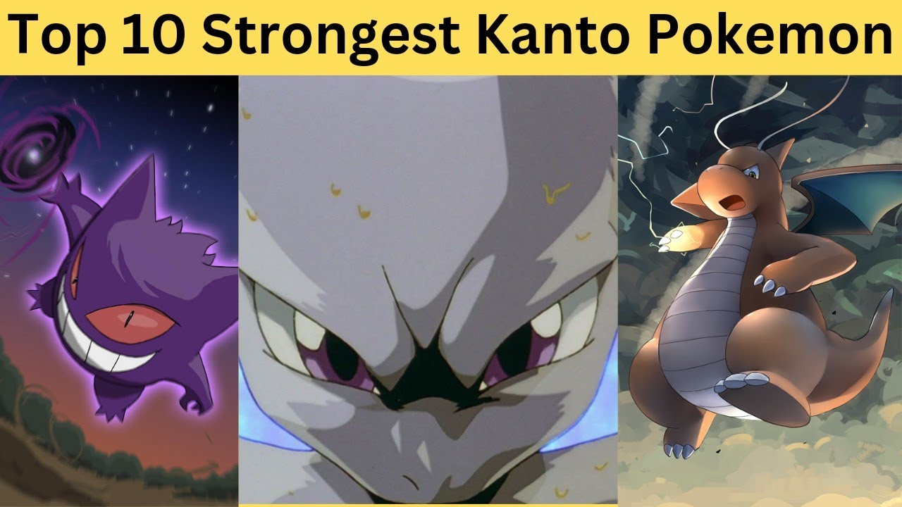 Top 10 most strongest pokemon of Kanto region in Hindi - YouTube