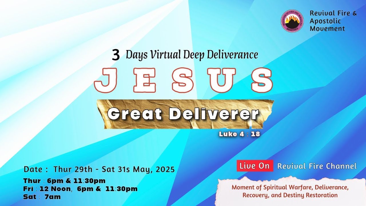 JESUS GREAT DELIVERER || DAY 1 NIGHT SESSION ||MAY DEEP DEL || 29TH MAY ...