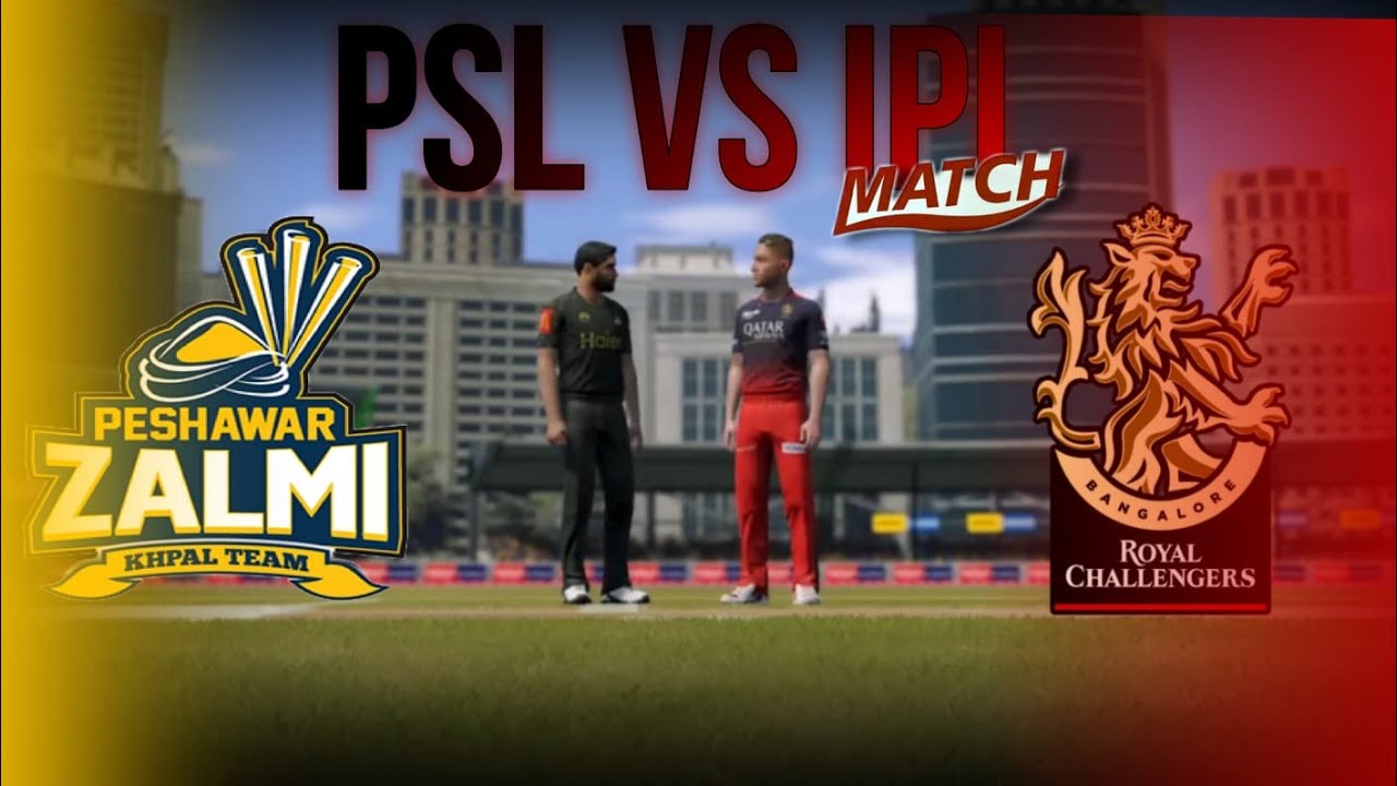 IPL VS PSL || RCB VC PESHAWAR ZALMI || CRICKET 19 || VENNY BHAI - YouTube