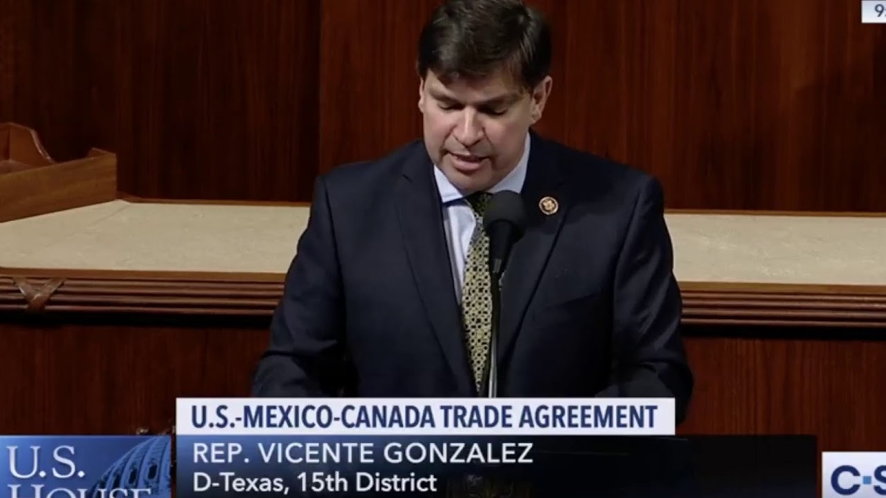 Congressman Gonzalez Floor Speech on USMCA - YouTube