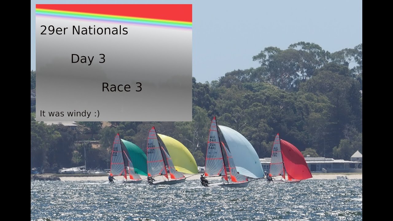 Its day 3 of the 29ers Nationals - and yep its windy again :) - YouTube
