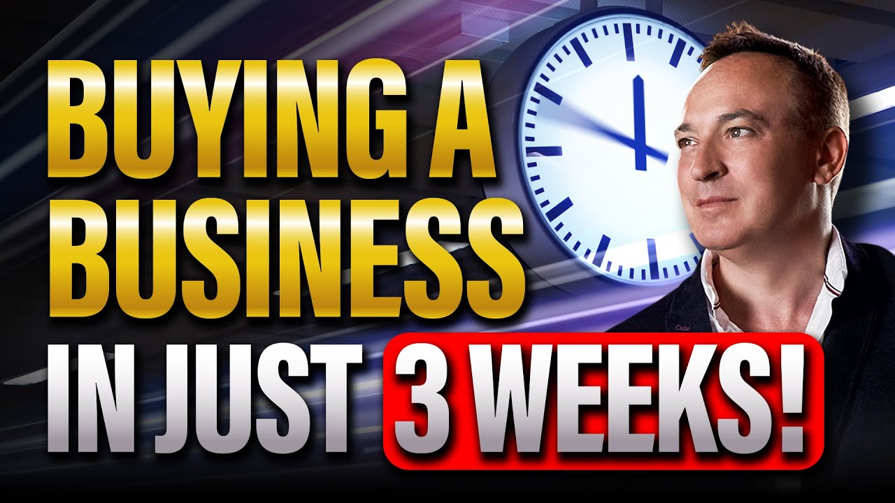 Buying a Business in Just 3 Weeks! With Jonathan Jay 2023 - YouTube