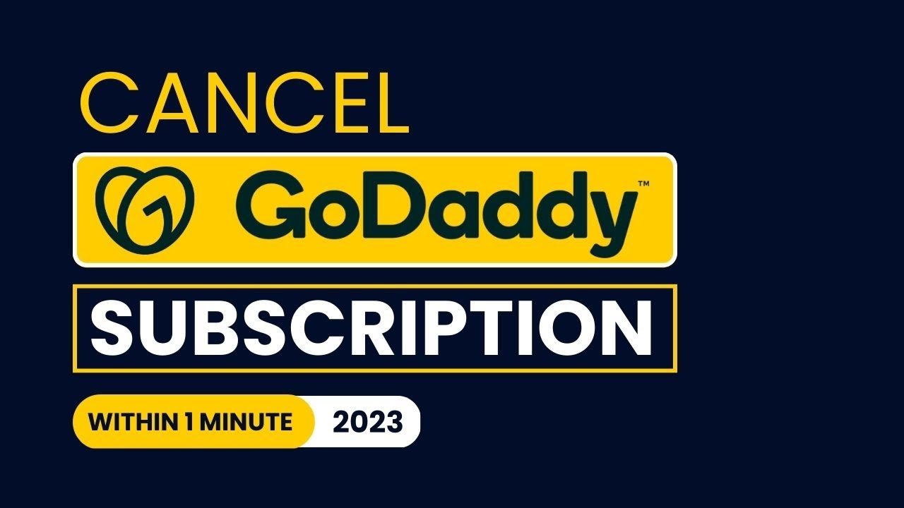 How To Cancel Godaddy Subscription 2024 | Godaddy Cancel Auto Renewal ...