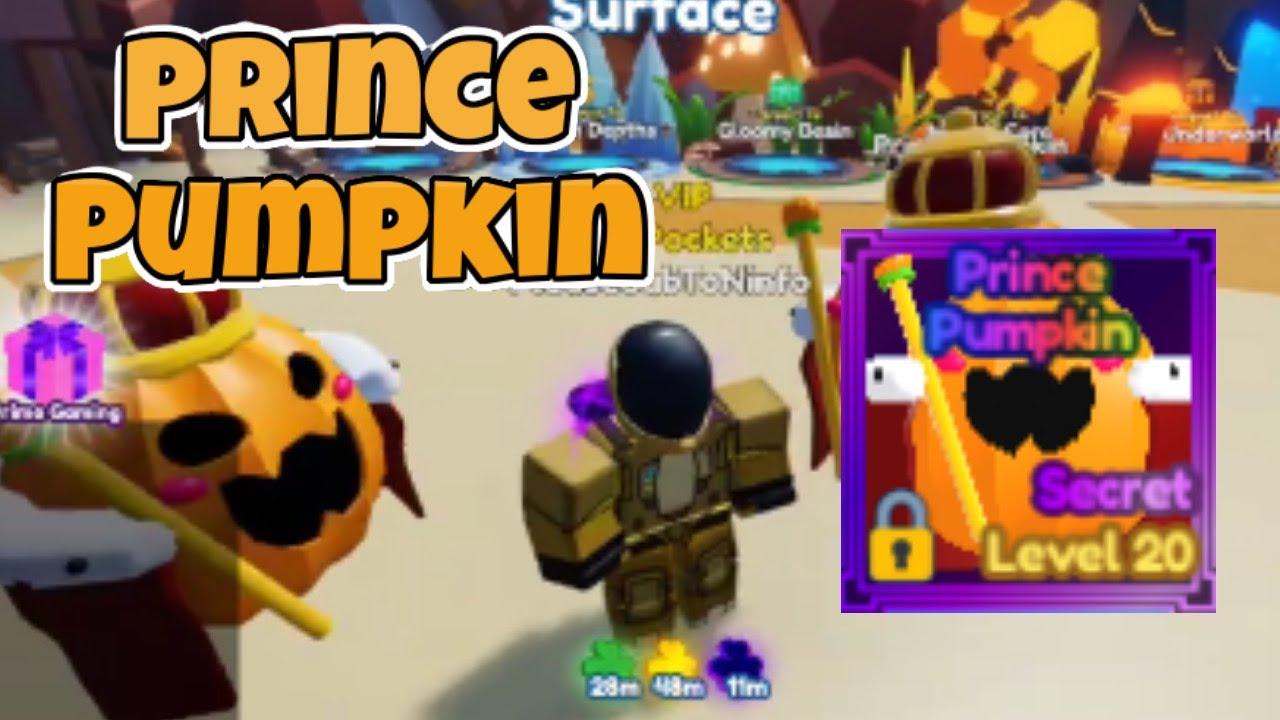 New Secret Prince Pumpkin Showcase In Mining Simulator 2 - YouTube