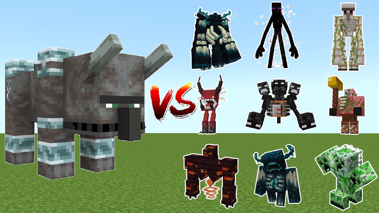 MUTANT RAVAGER vs All Minecraft Bosses | Minecraft Mob Battle - YouTube