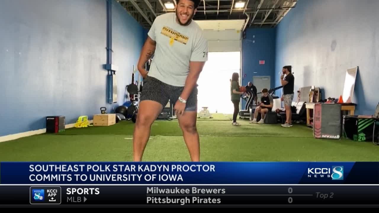 Kadyn Proctor discusses going to school that produces NFL lineman - YouTube