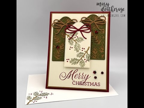 /Stampin Up//Seasonal Tags Stamp Set//Patterned Tags Dies//Christmas ...