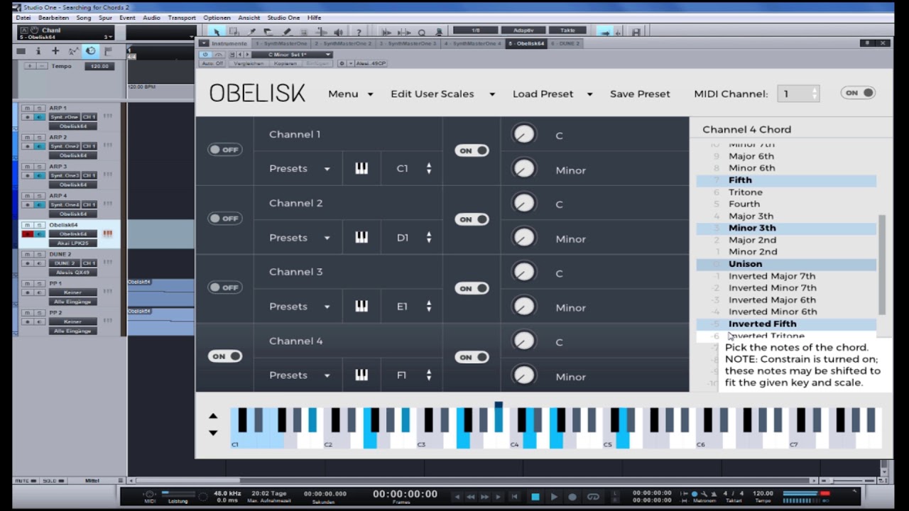 Arps + Obelisk (Plugin von Frozen Plain) - YouTube