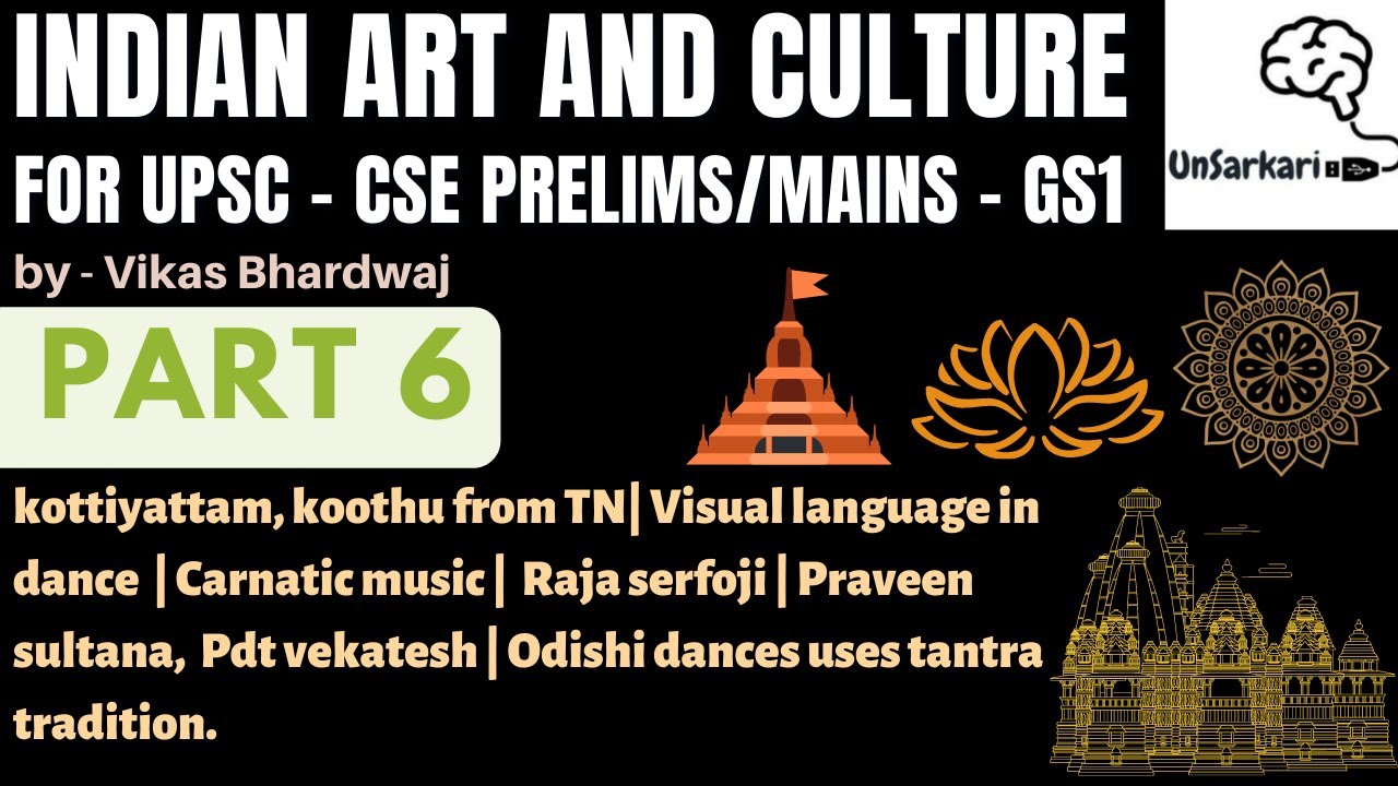 PART 6 of UPSC CSE Art and culture| Prelims| Mains GS1| - YouTube