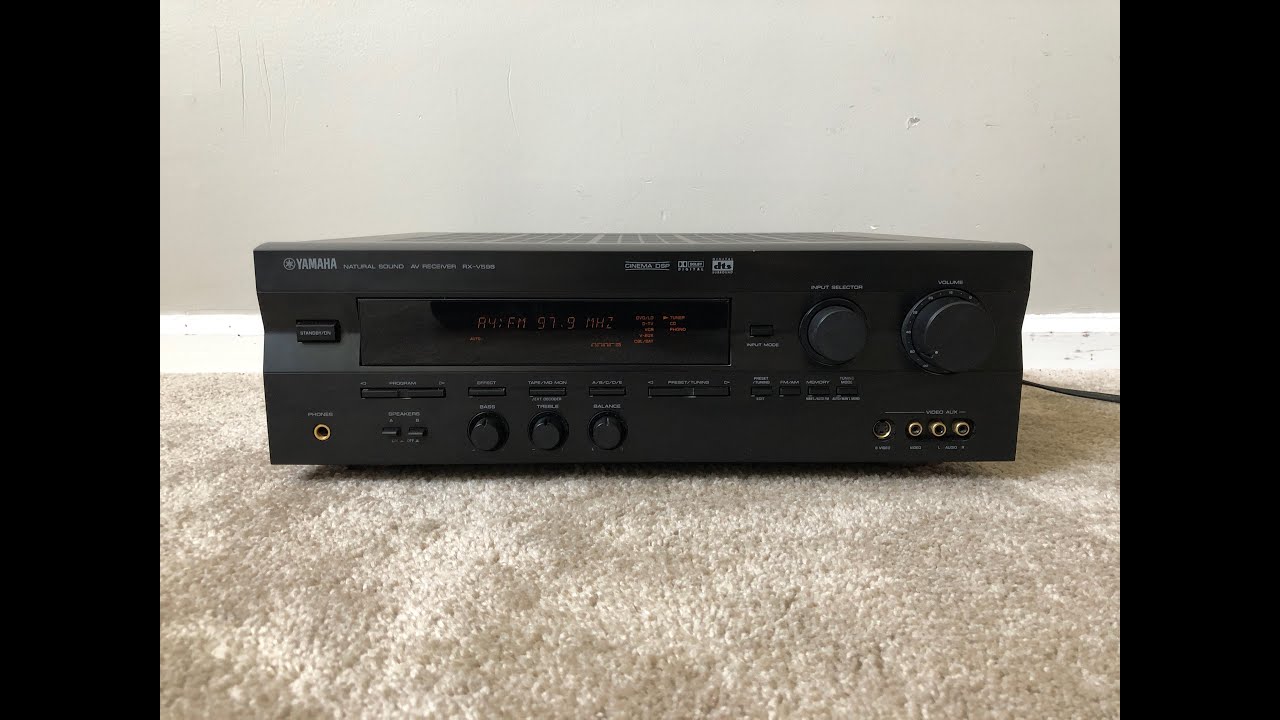 Yamaha RX-V596 5.1 Home Theater Surround Receiver - YouTube