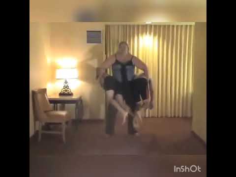 strong bbw lifts and carries two men