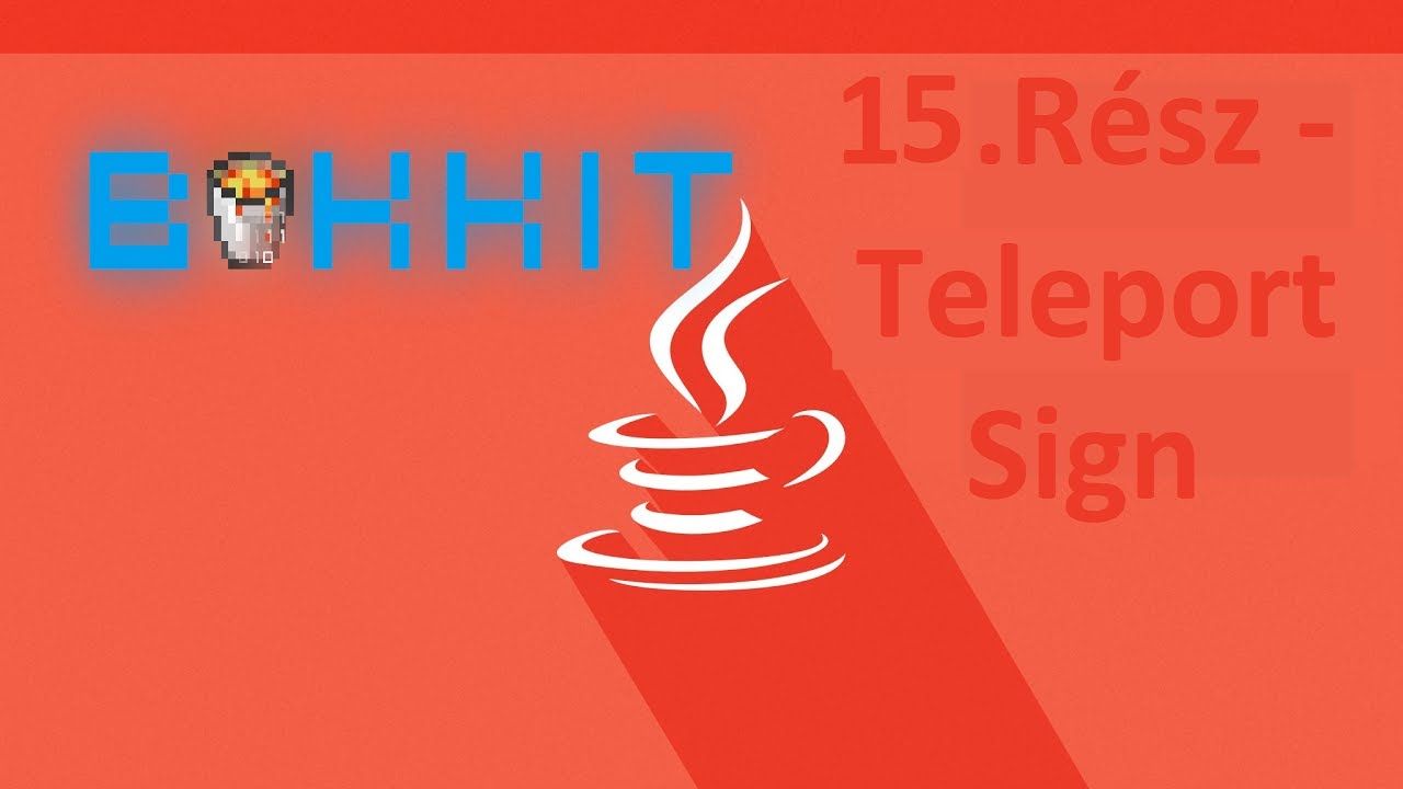 Minecraft Plugin Programozás - 15.Rész - Teleport Sign - YouTube