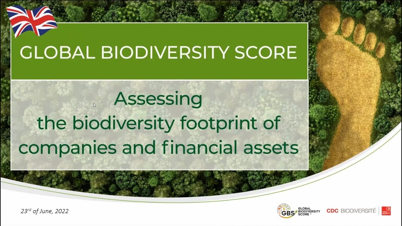 Webinar | Presentation of the Global Biodiversity Score (GBS) (23.06. ...