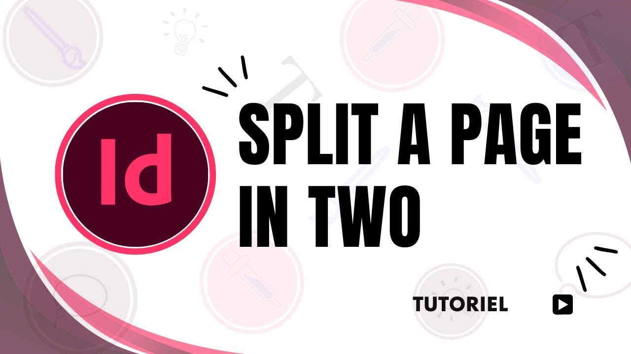 How to split a page in two in InDesign - YouTube