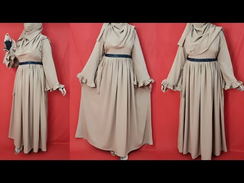 Trendy Abaya Dress Cutting And Stitching/ Burqa Cutting & Stitching In ...
