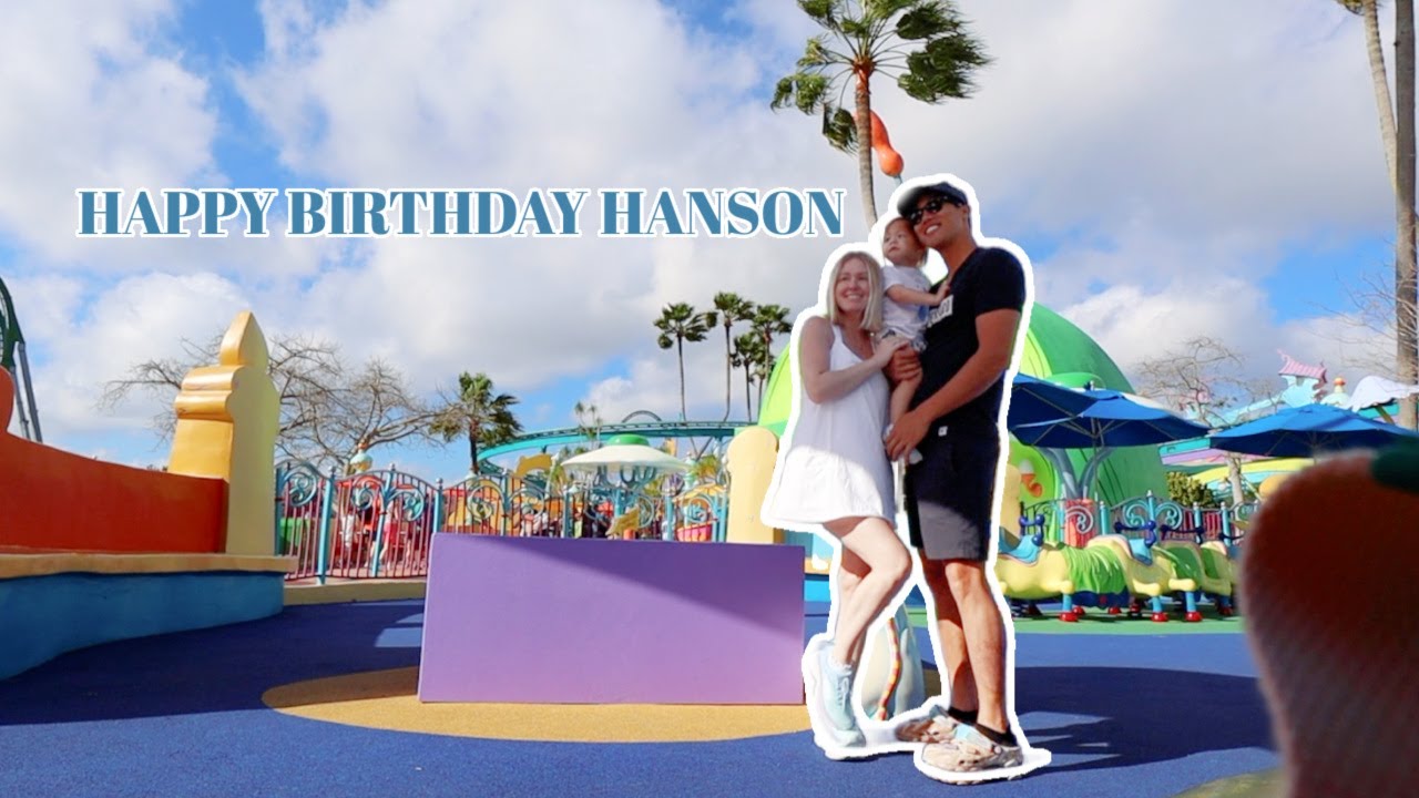 opening birthday presents + first time at universal! Hanson's 2nd ...
