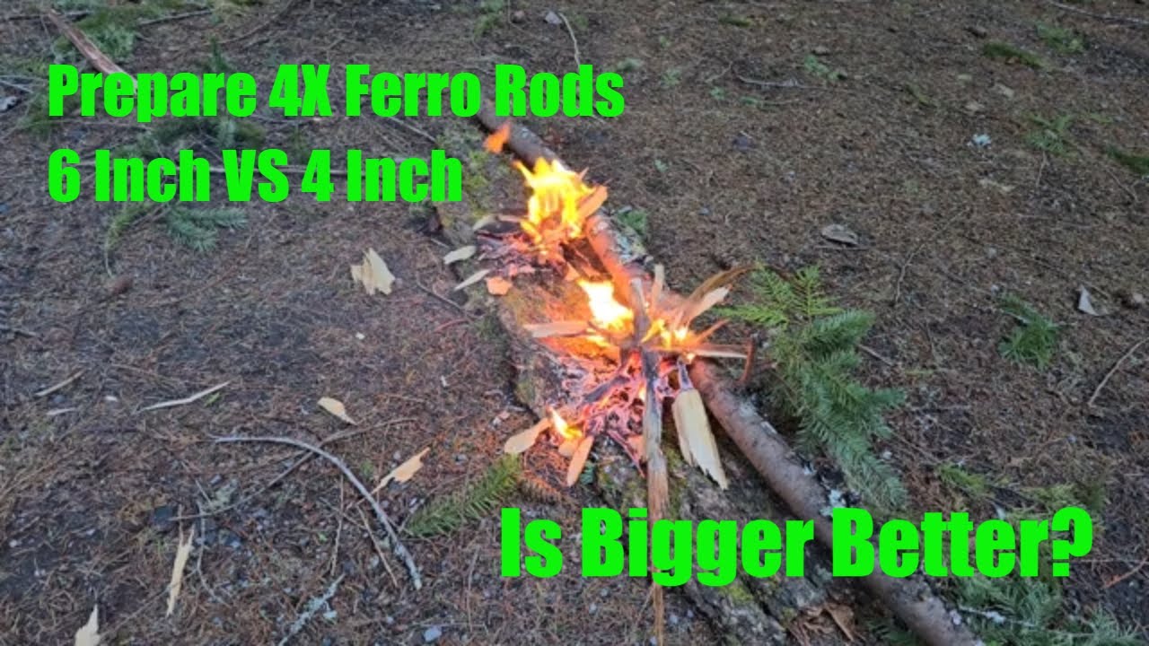 Size Showdown: Comparing 6 vs 4 Inch Ferro Rods - YouTube