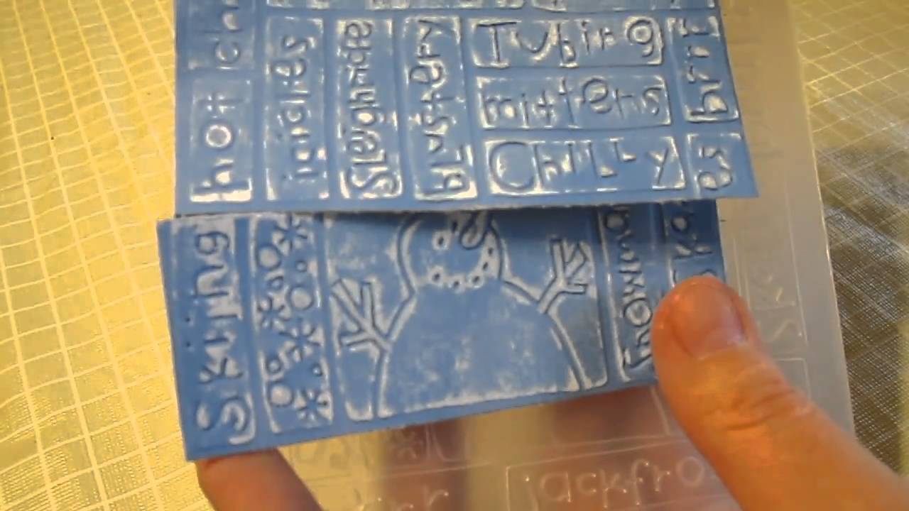 Cuttlebug WORD Embossing Folders - YouTube