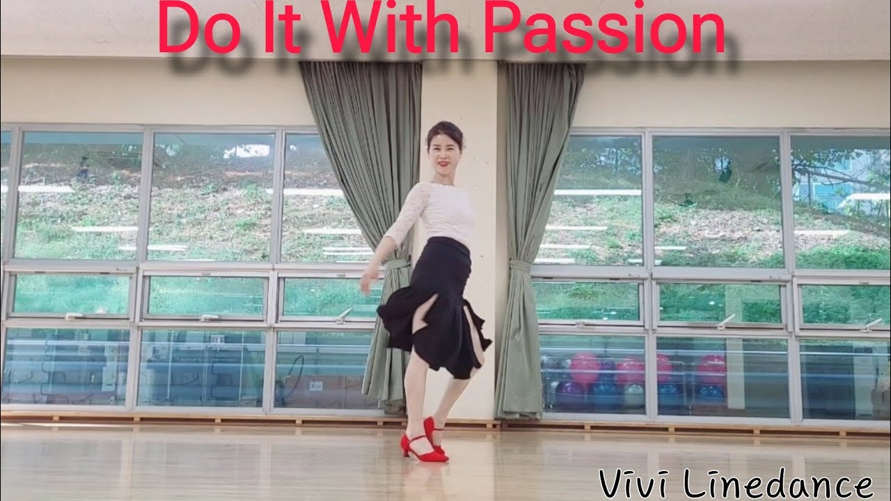 [중급] Do It With Passion - Line Dance | Level Intermediate | Teddy Swims | 비비라인댄스 - YouTube