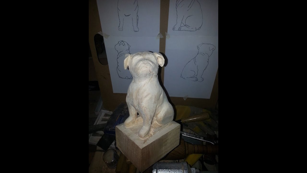 #60 Carving a Pug (PT2 of the carving series) - YouTube