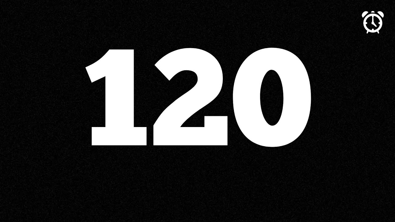 120 Second Countdown Timer (4K) | 2 Minute Timer | How To | AJ AND DJ ...