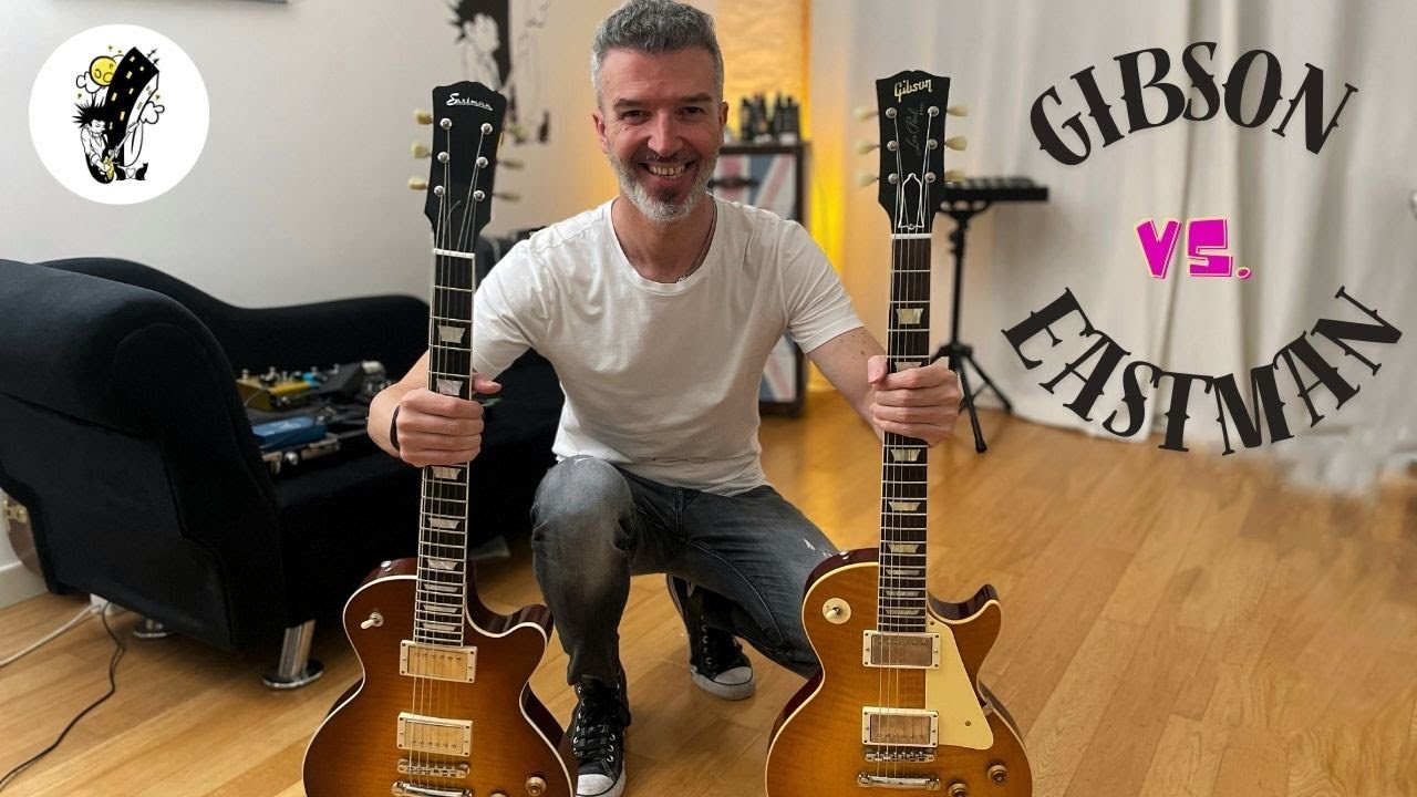Gibson custom shop '59 vs. Eastman SB '59 - YouTube