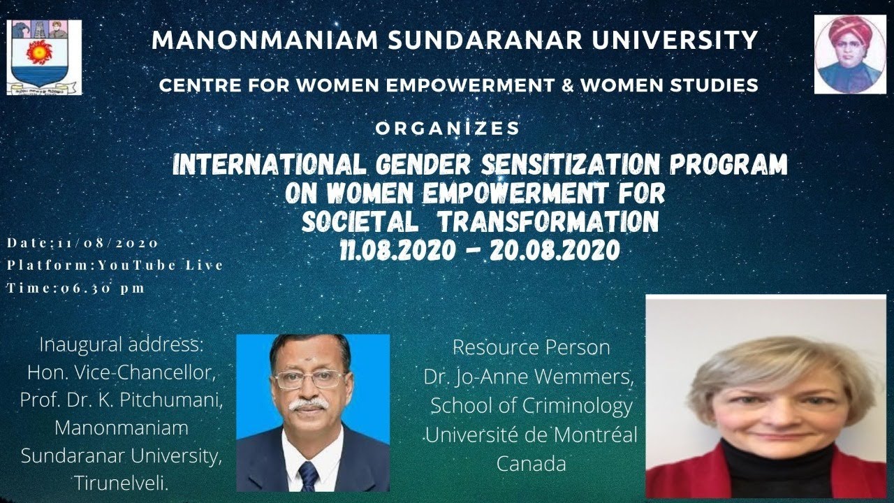 10 day International Gender Sensitization Program on Women Empowerment ...