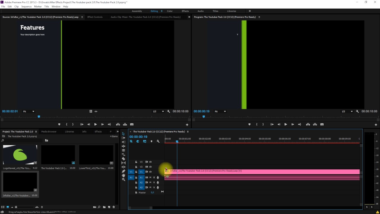 [DP669] The Youtuber Pack - How to use Live Text templates in Premiere ...