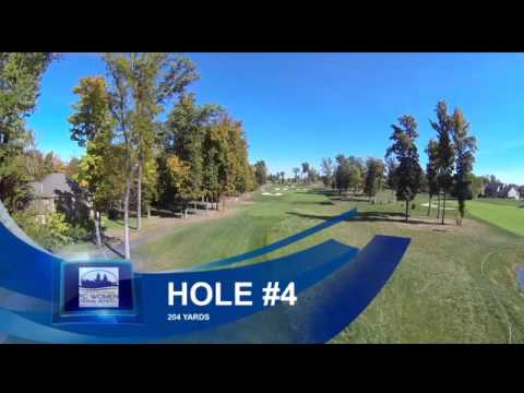 TPC River's Bend Hole #4 Flyover - YouTube