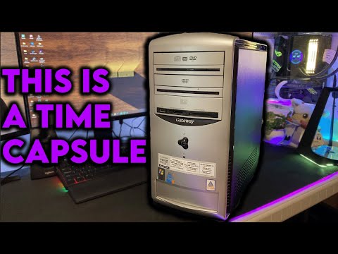 Let's tour this Windows XP Gateway computer. - YouTube