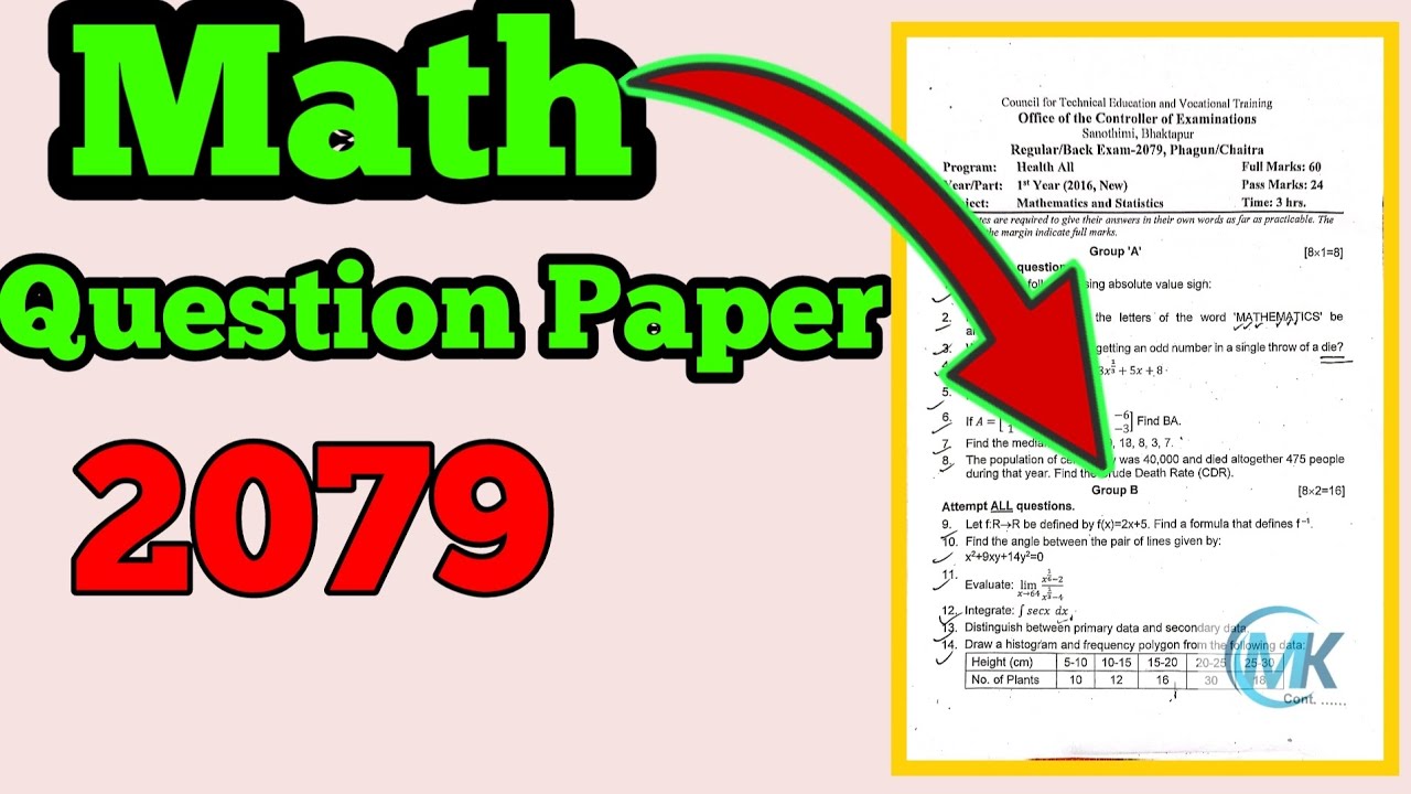 diploma level math question paper model 2079#ctevt # ...