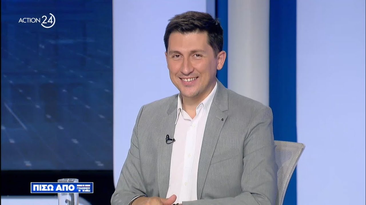Ο Παύλος Χρηστίδης στην εκπομπή "Πίσω από τις γραμμές" στο Action24 ...