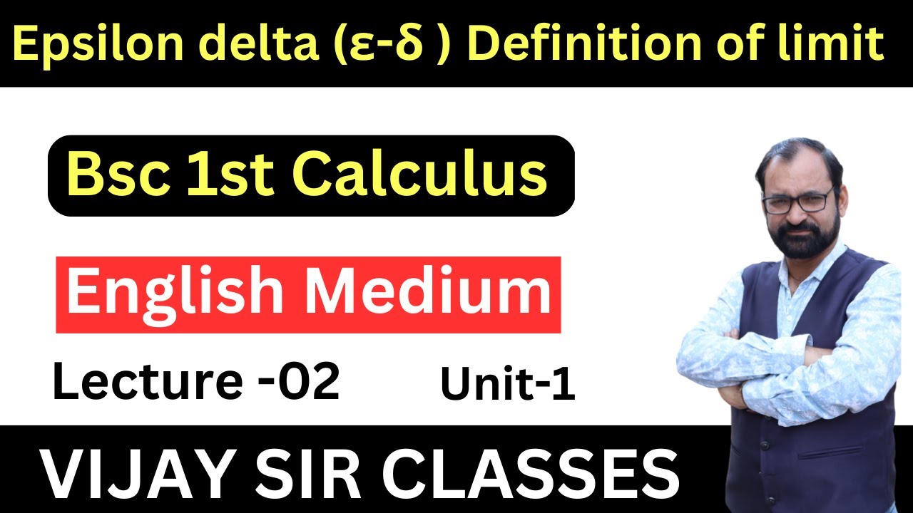 epsilon delta (ε-δ ) Definition of limit of a function | one variable ...